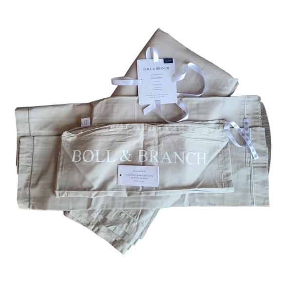 Boll & Branch | Bedding | Boll Branch Fullqueen Pewter Embroidered ...